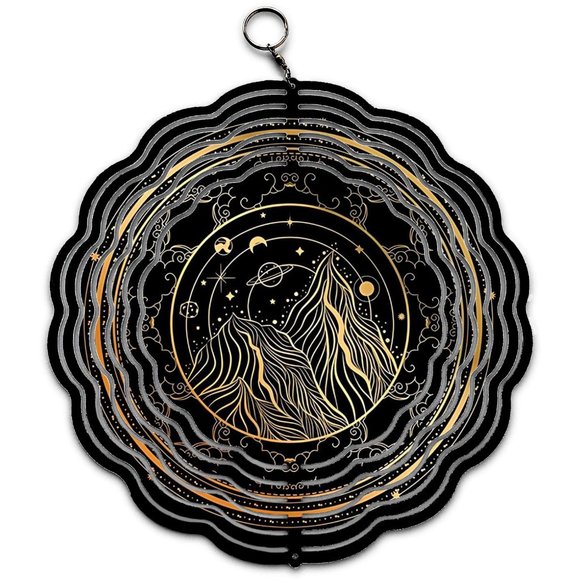 Design | Artistic Celestial Body Design Wind Spinner | Poshmark